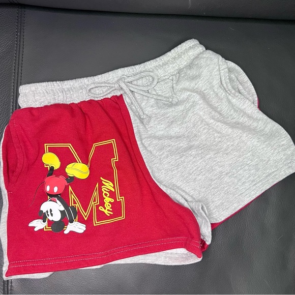 Disney | Shorts | Disney Mickey Mouse Colorblock Drawstring Sweat ...